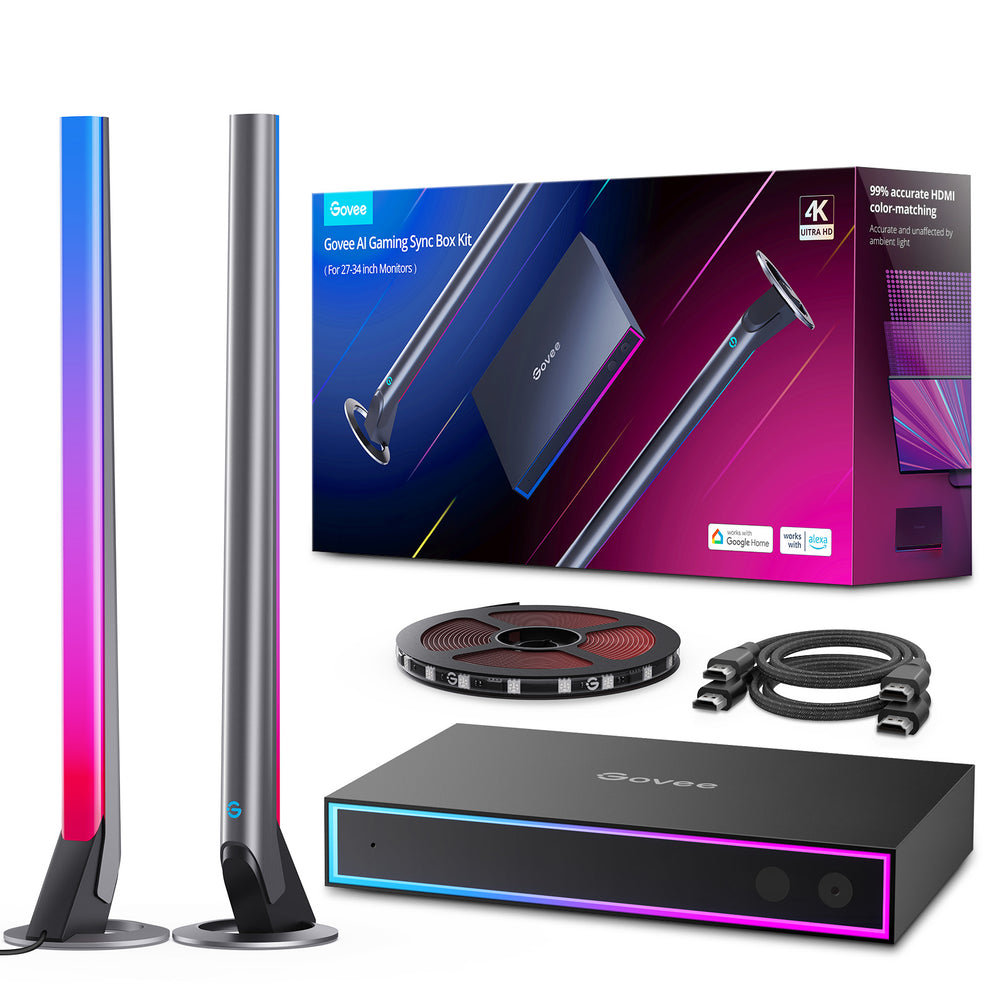 Barras Luminosas y Tira LED para Monitor de 27-34” - Kit AI GAMING BOX ...